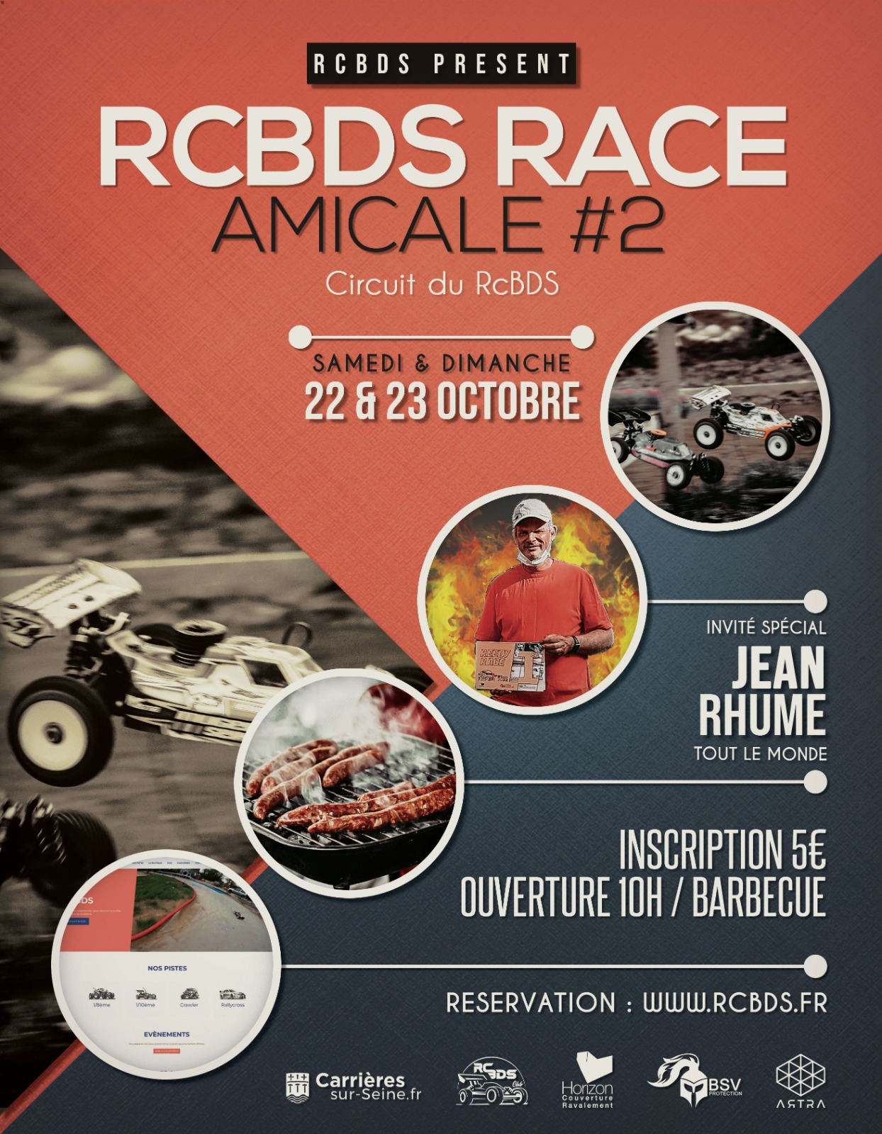 RCBDS Compétition amicale voiture radiocommandé TT 1/8 Carrières sur seine